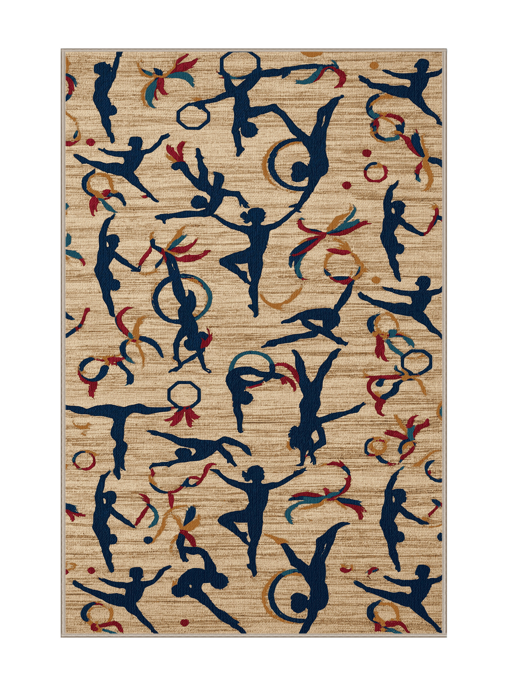 Dakota Fields Washable Rhythmic Gymnastics Sports Area Rug | Wayfair