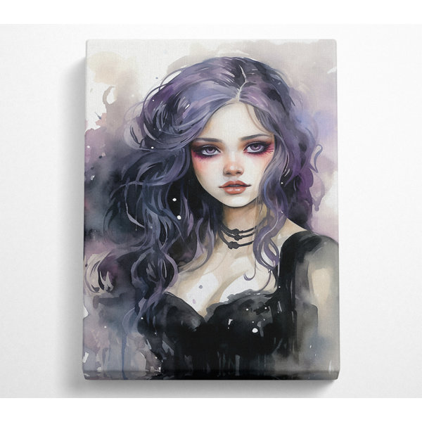 Bright Star Watercolour Goth - Wrapped Canvas Art Prints | Wayfair.co.uk