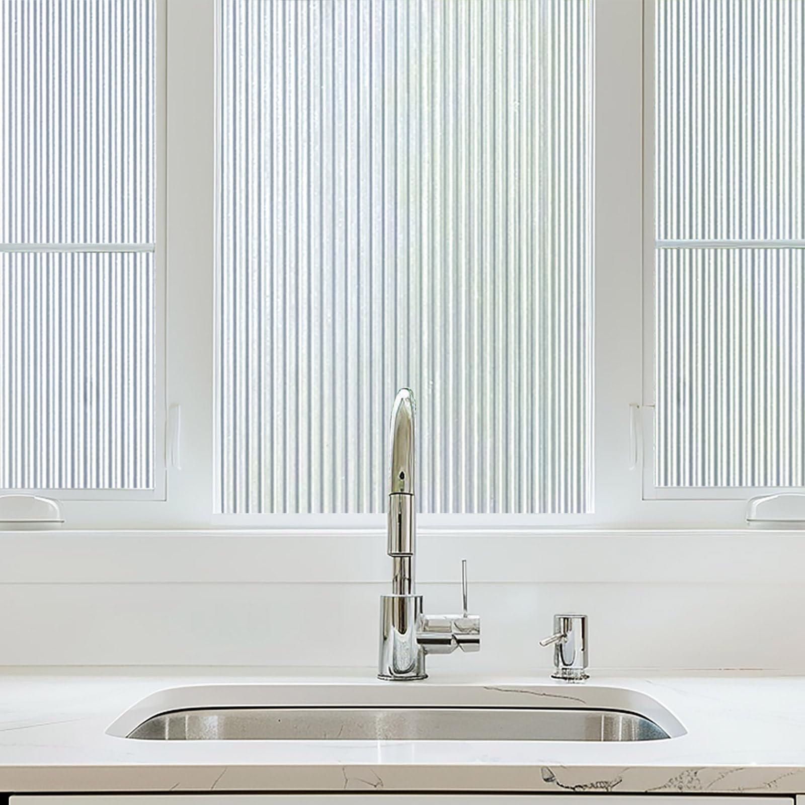 Ebern Designs 3D Glass Textured Window Privacy Film, Removable Window ...