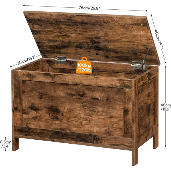 Winston Porter Val Blanket Storage Chest with Flip Top & Reviews | Wayfair