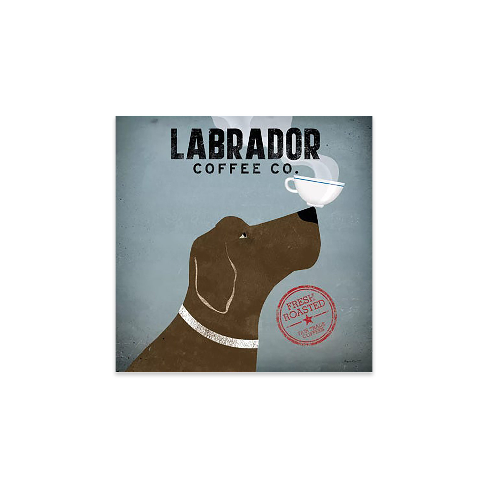 Red Barrel Studio® Labrador Coffee Co. Print On Acrylic Glass | Wayfair