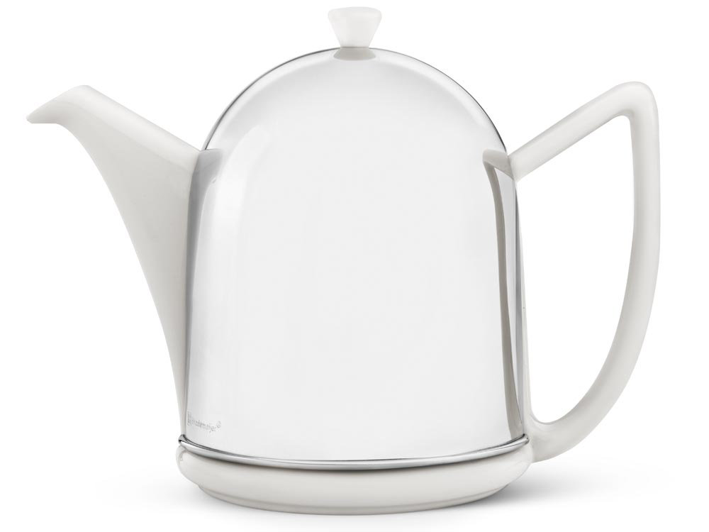 Gracie Oaks Obryant Ceramic/Stainless Steel Teapot & Reviews | Wayfair