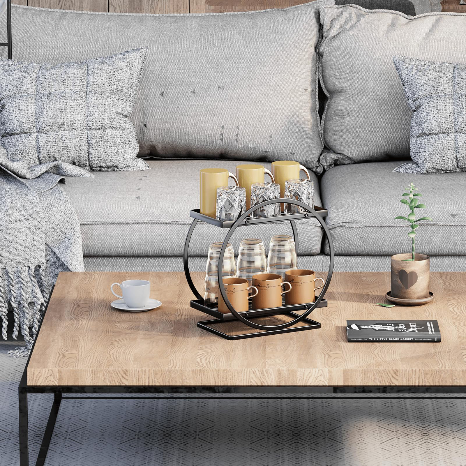 Ebern Designs Lehmann Perfume Organizer Tray Bathroom Counter Organizer ...