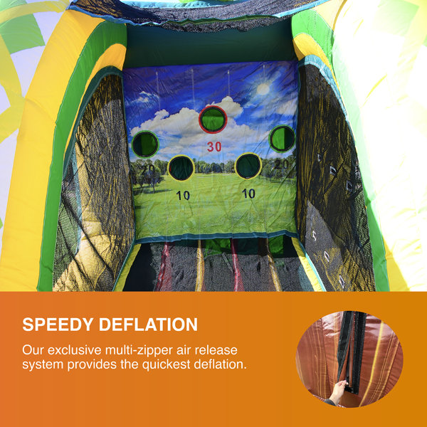 JumpOrange Soccer Target Game Inflatable for Kids and Adults (with ...