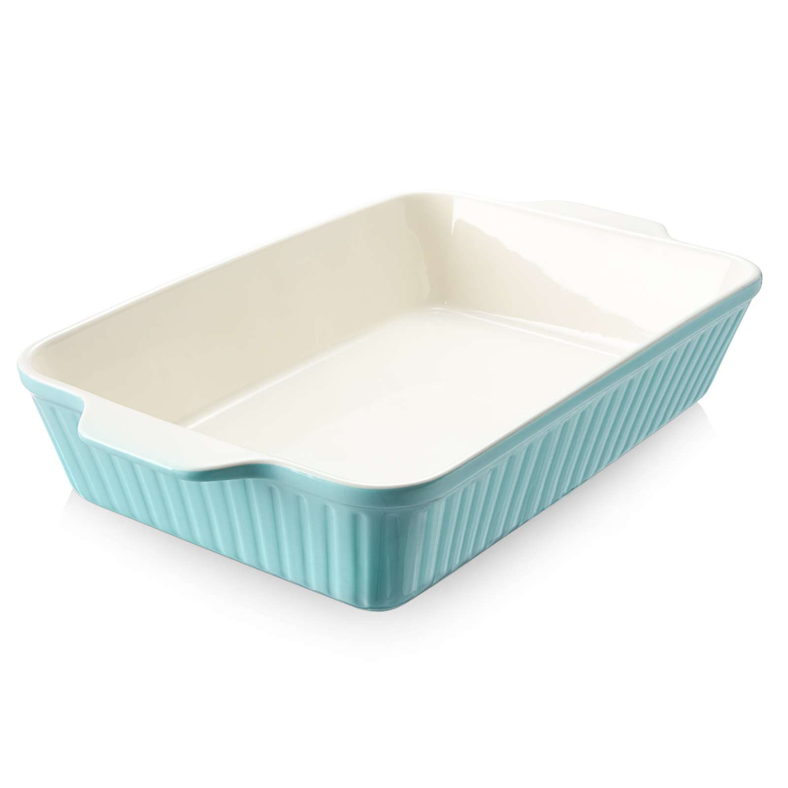 DOWAN 13" Ceramic Baking Dish - Modern Rectangular Casserole Pan | Wayfair