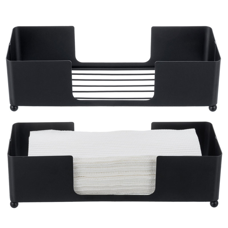 Latitude Run® 2 Piece Black Folded Paper Hand Towel Holder & Reviews ...