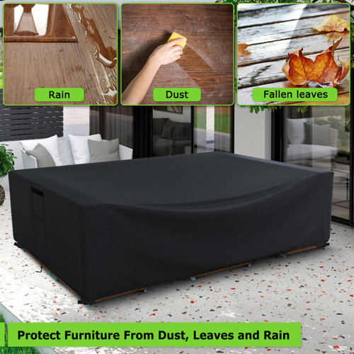 Latitude Run® Water ResistantPatio Furniture Cover Heavy Duty Outdoor ...