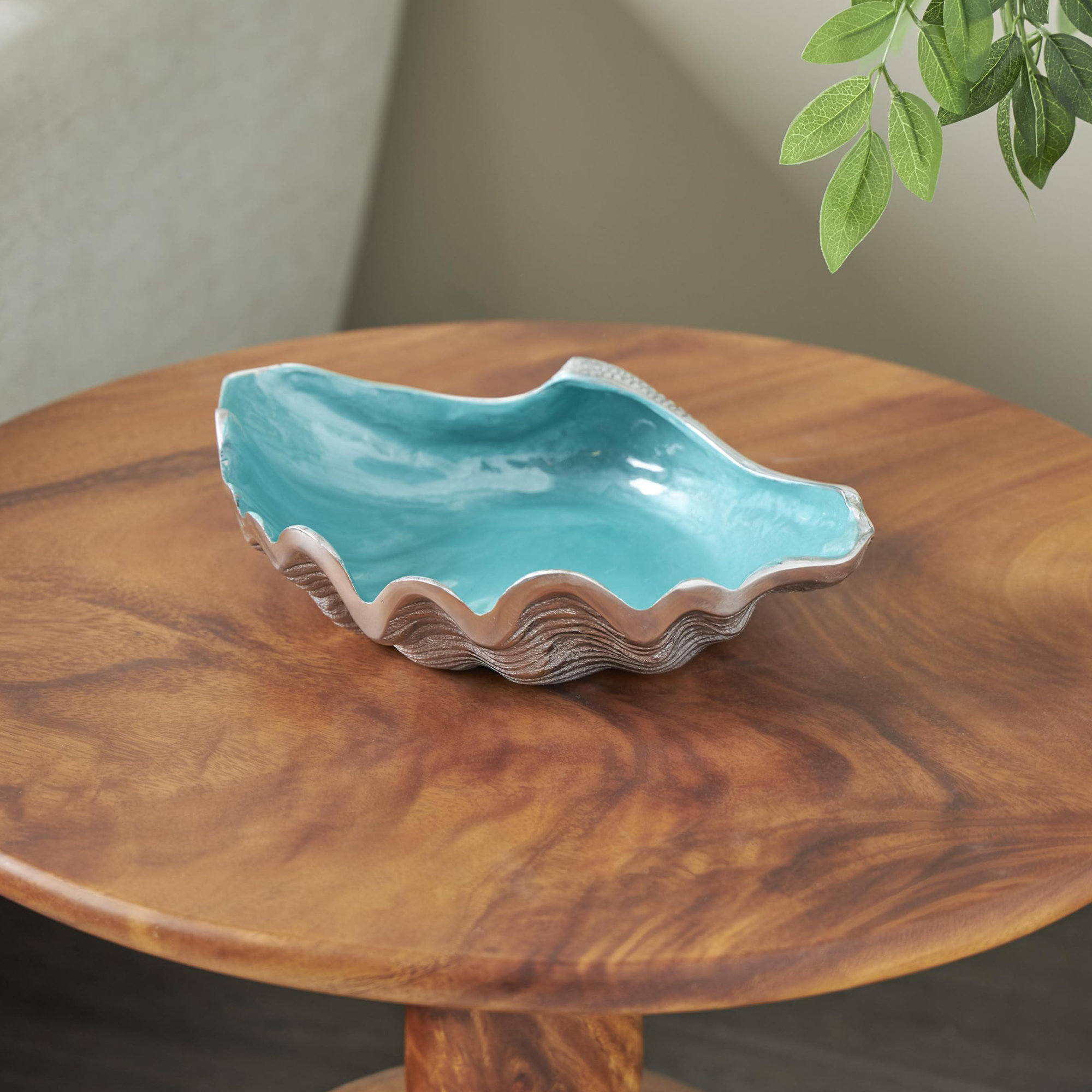 Dovecove Aluminum Metal Shell Serving Bowl Shell | Wayfair