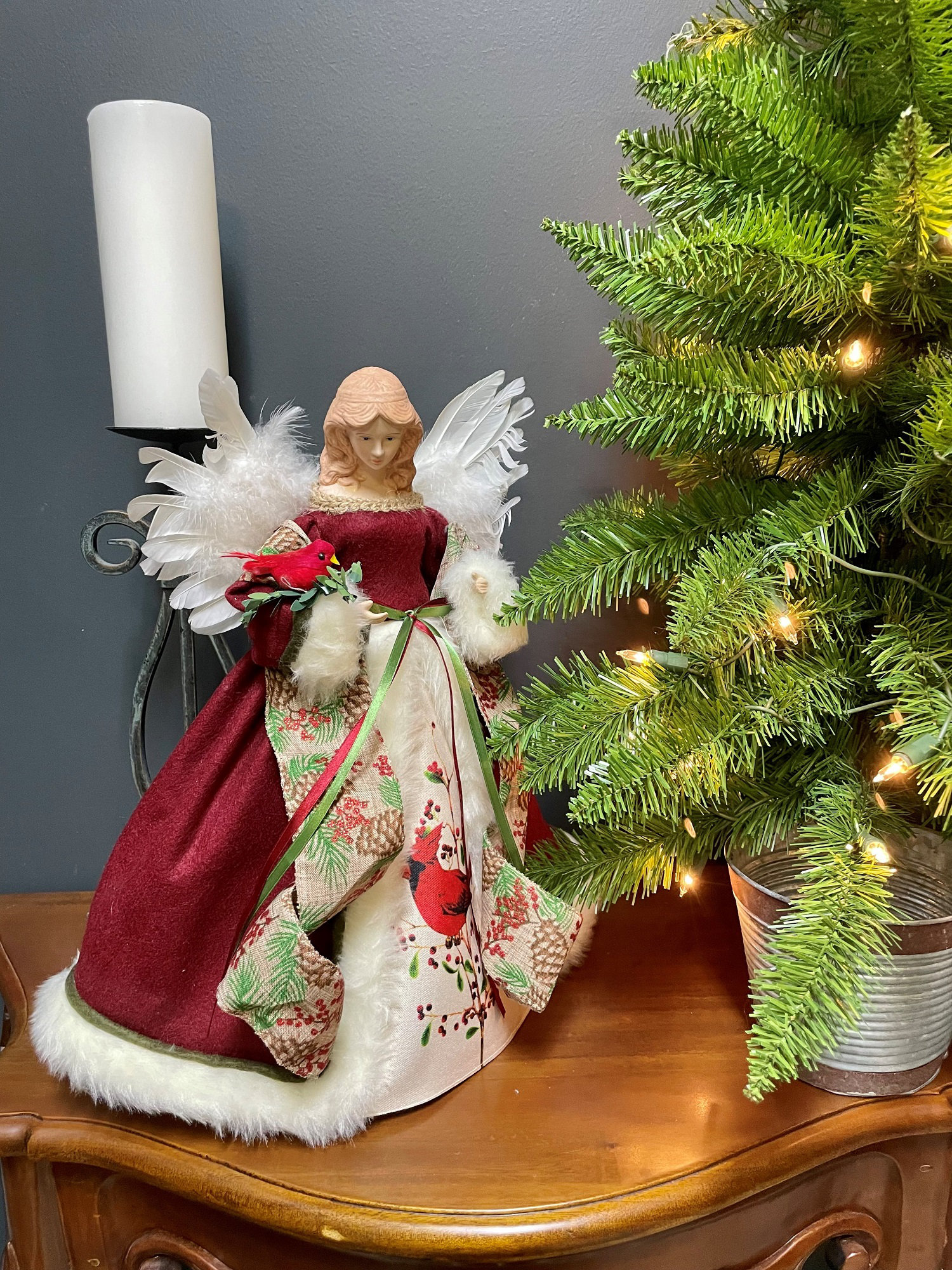 The Holiday Aisle® Cardinal Angel 16" | Wayfair