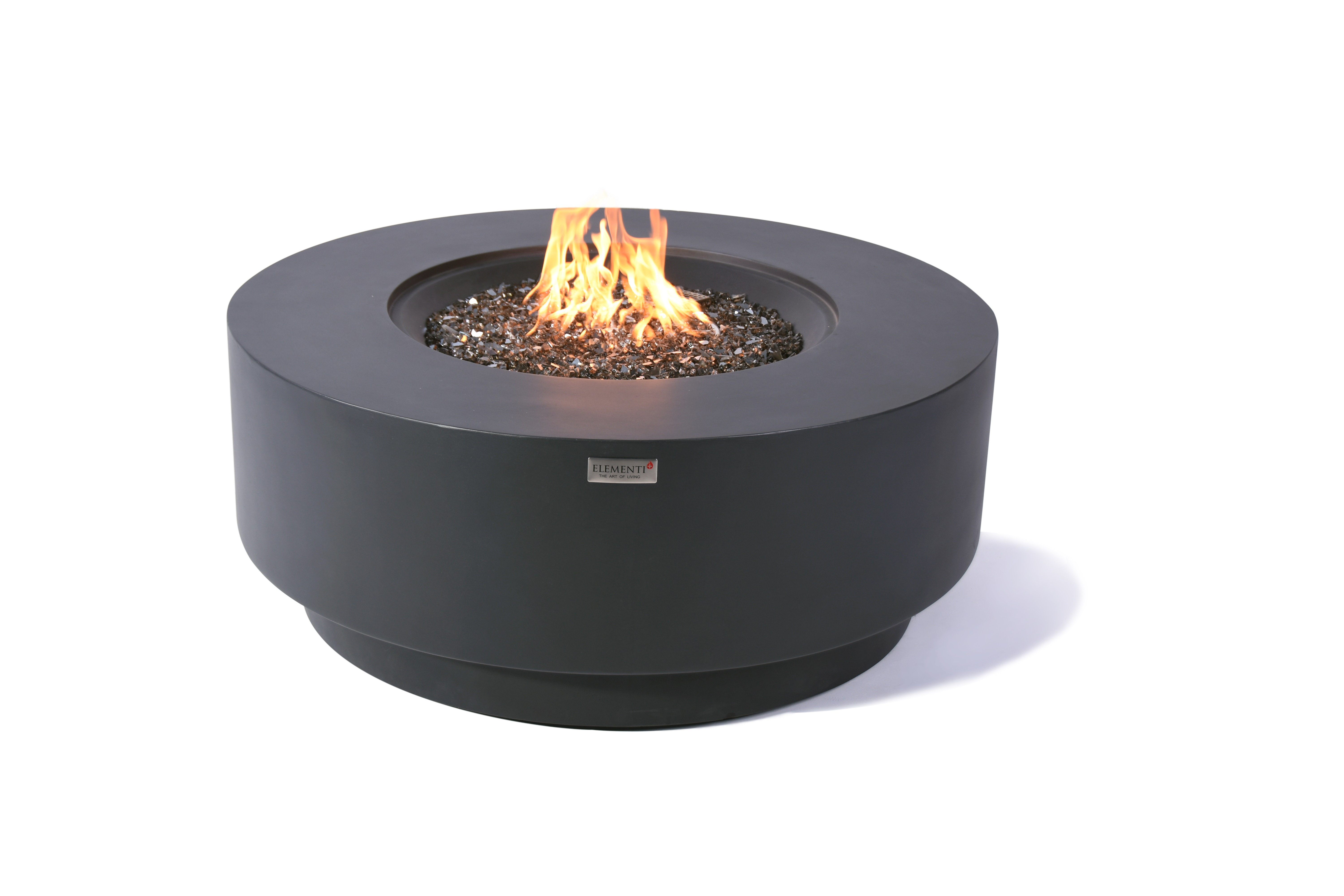 Elementi Table de feu en béton liquide 41 po Nimes - Wayfair Canada