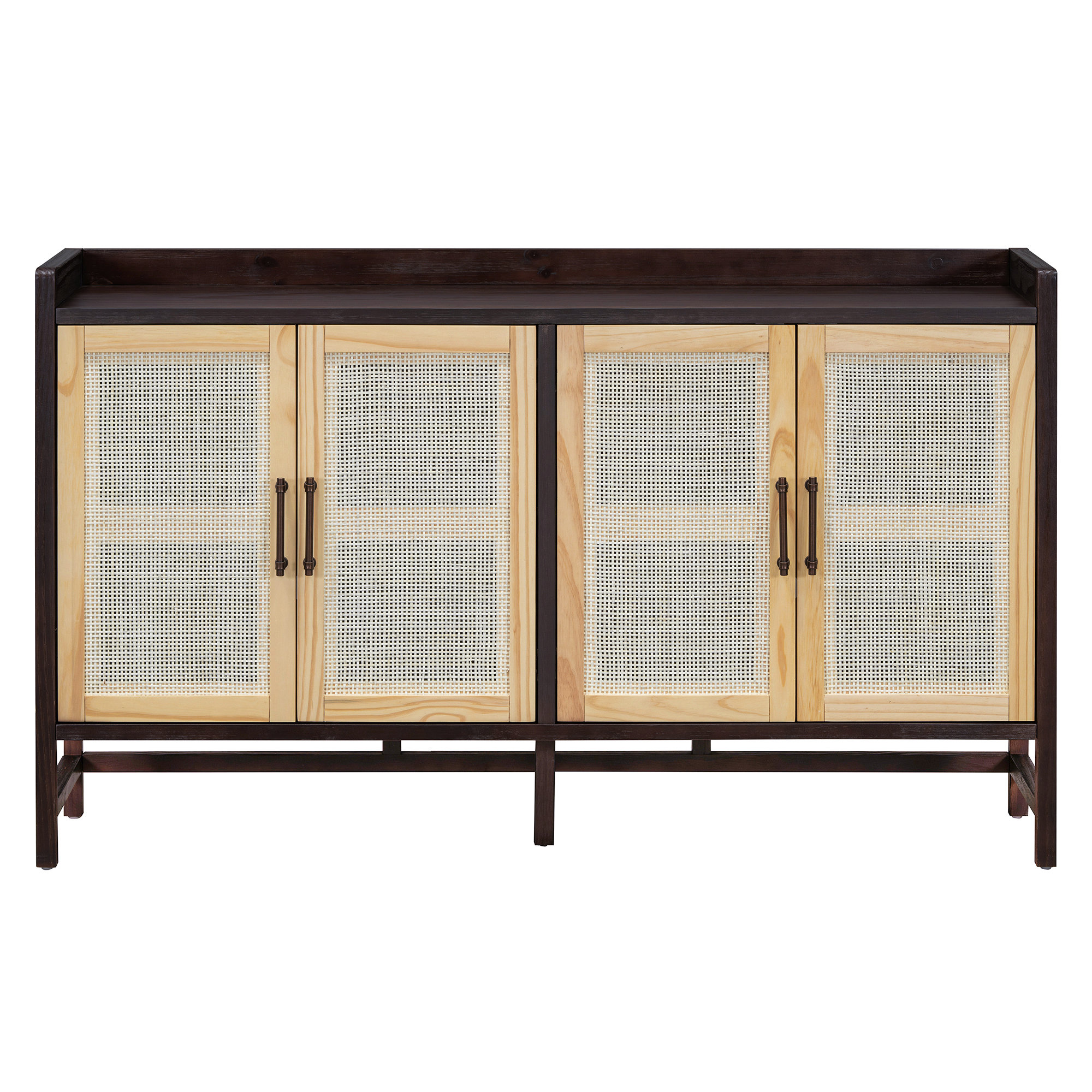 Highland Dunes TREXM Sideboard Rustic Buffet Cabinet, sideboard cabinet ...