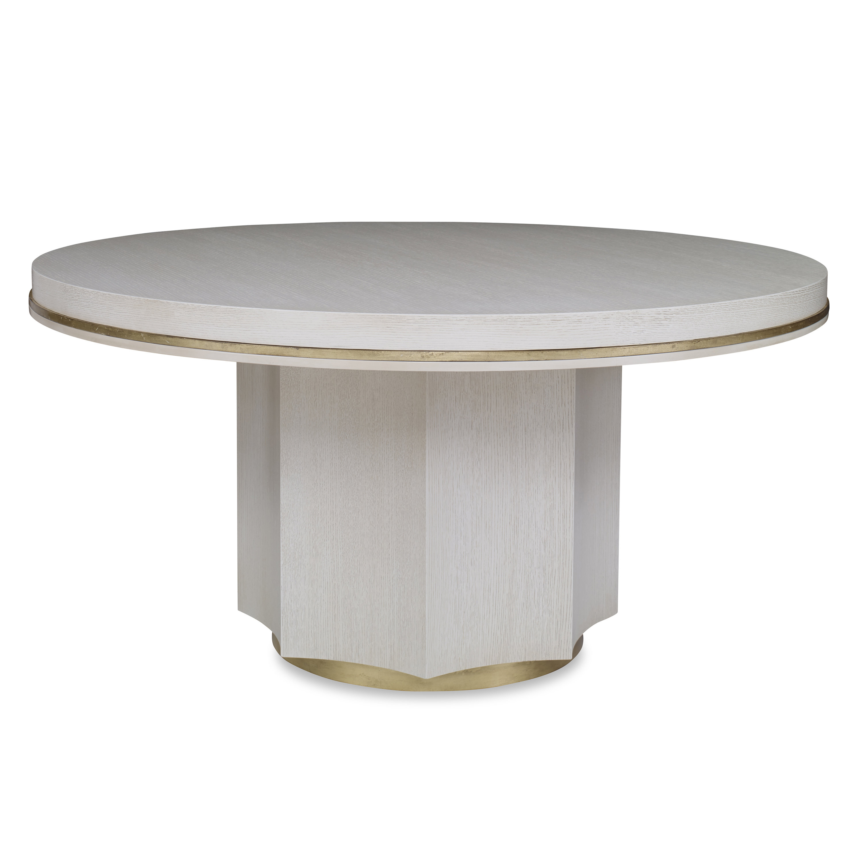 Ambella Athens 60" Solid Oak Pedestal Dining Table | Wayfair