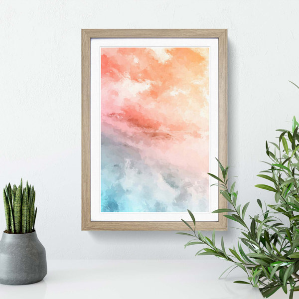 East Urban Home Inspiration from the Clouds in Abstract - Picture Frame ...