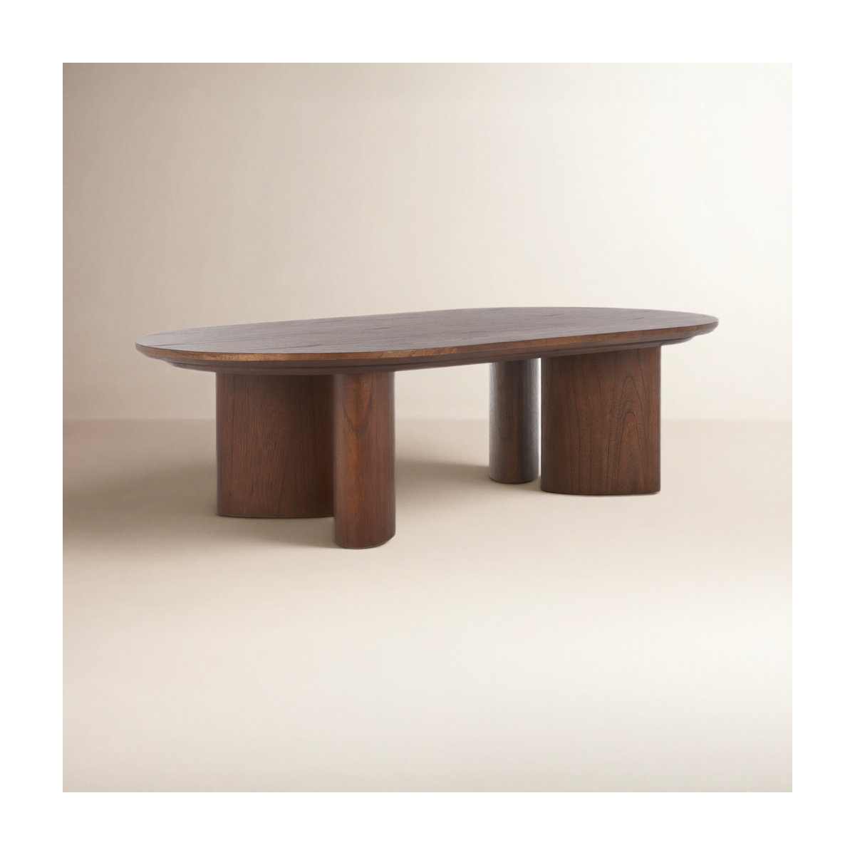 Joss & Main Caya Oval Wood Coffee Table & Reviews | Joss & Main