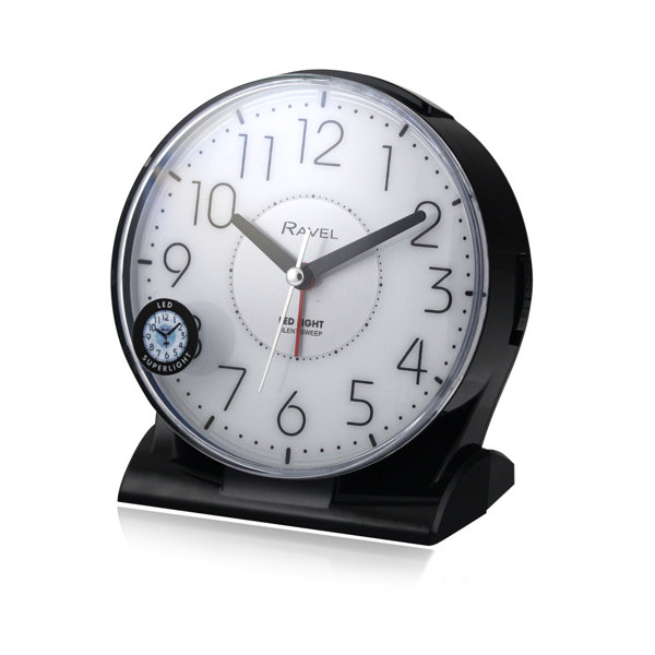 Ravel Analog Quartz Alarm Tabletop Clock | Wayfair.co.uk