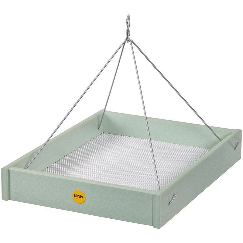 Birds Choice Hanging Platform Bird Feeder in Green Recycled Plastic ...