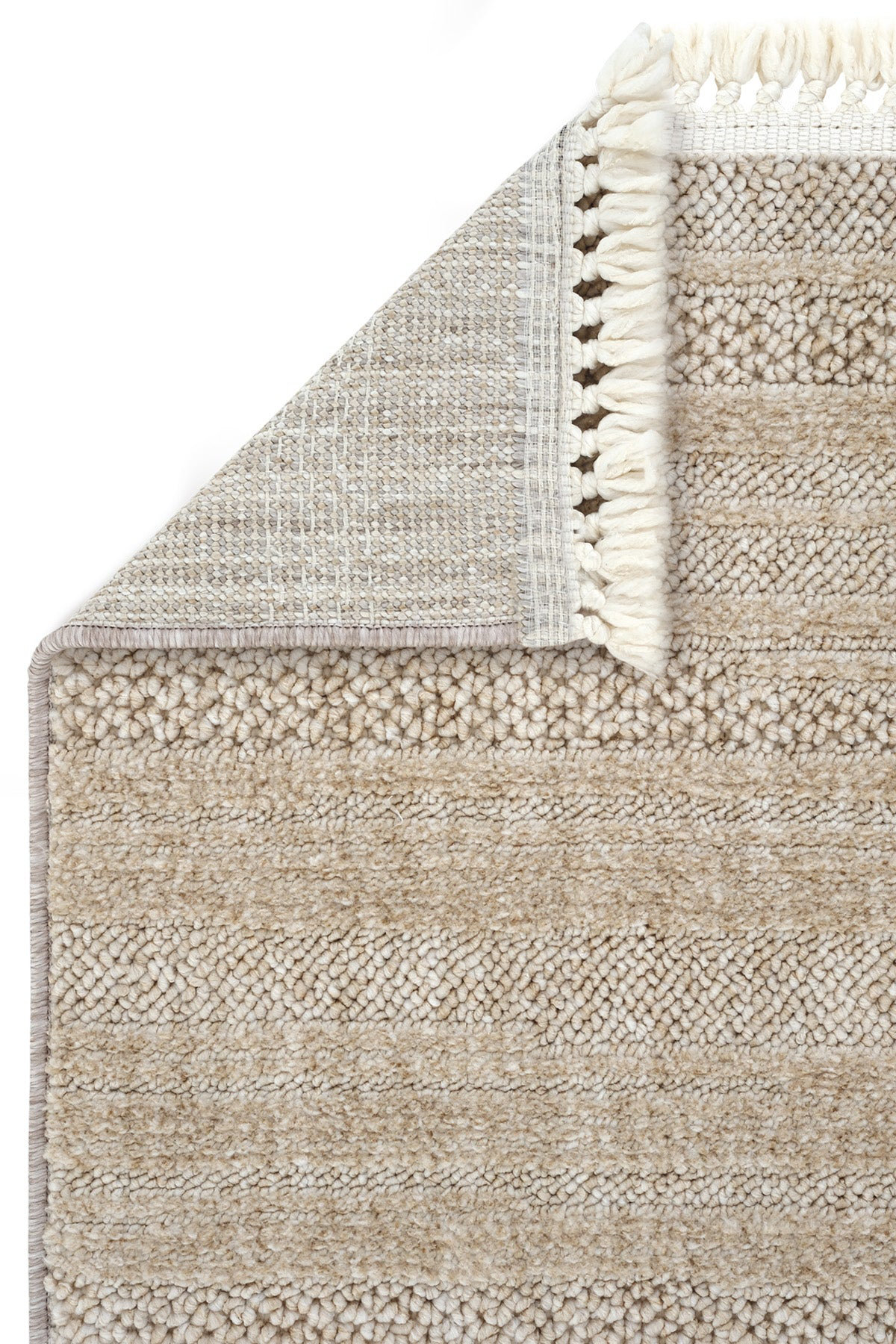 Dakota Fields Jerry Beige Modern Cut Pile Rug | Wayfair