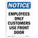 SignMission Employees Only Customers Use Front Door Sign | Wayfair