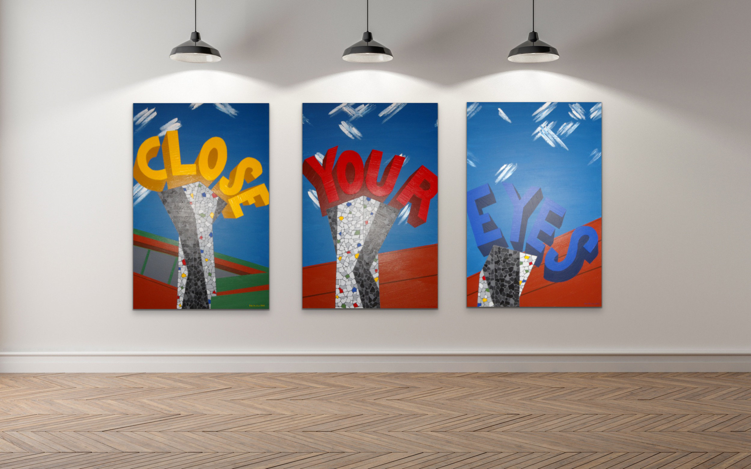 Wrought Studio™ One-of-a-Kind Original Anginette 'Close Your Eyes ...