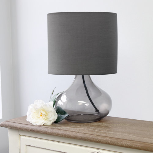 Glass Gray Table Lamps You'll Love | Wayfair