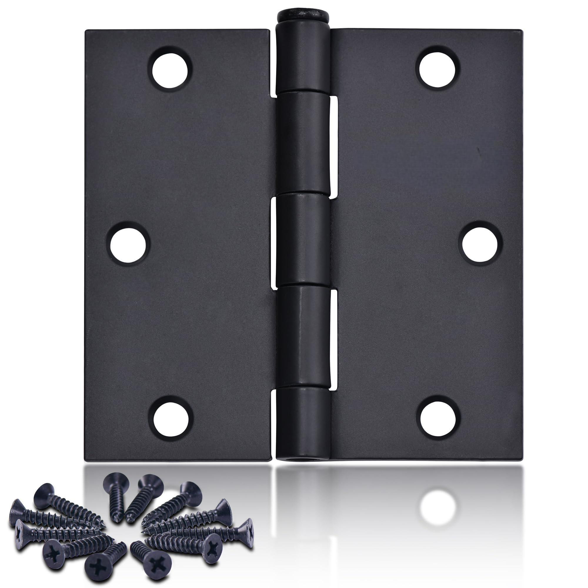 MARLIN MANUFACTURING COMPANY, INCORPORATED 24 Pack Black Door Hinges, 3 ...