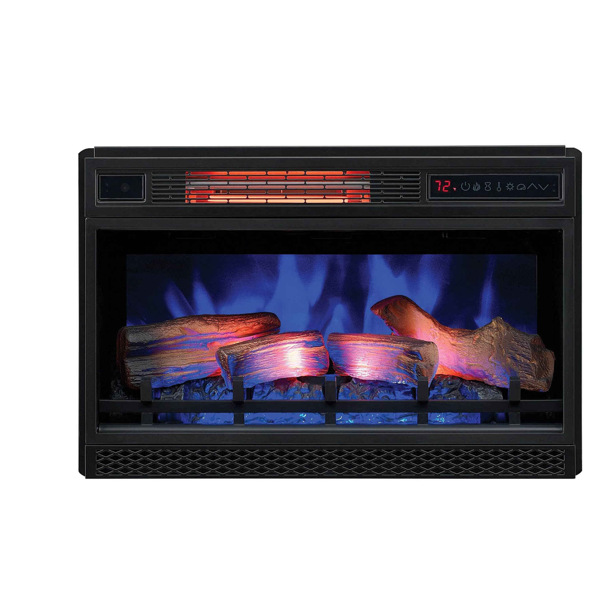 Symple Stuff 26" 3D Infrared Quartz Electric Fireplace Insert Plug and ...