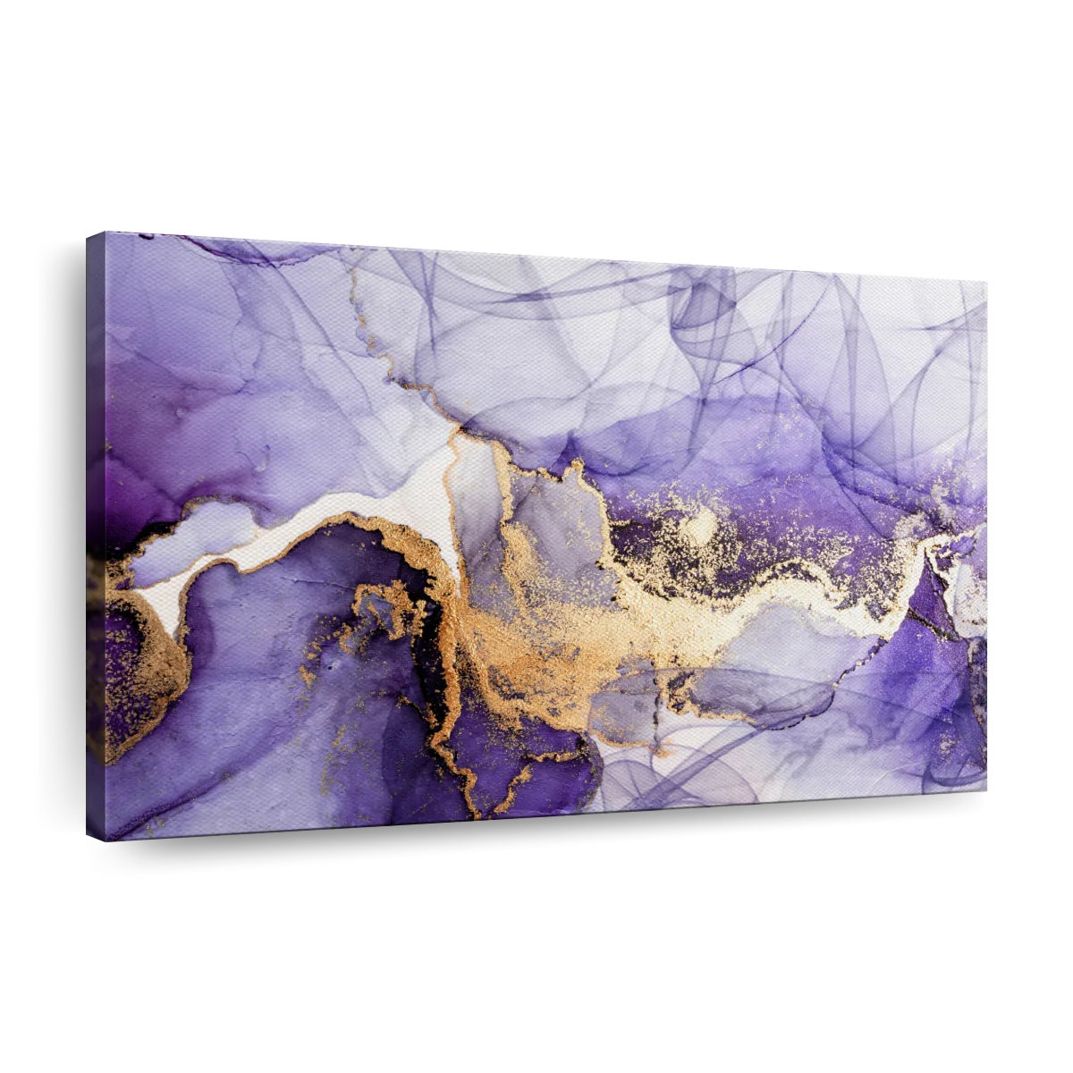 Everly Quinn Purple Haze Abstract On Canvas Print | Wayfair