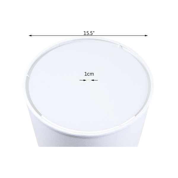 Home Concept Inc 15.5" Round Diffuser Translucent Frosted White ...