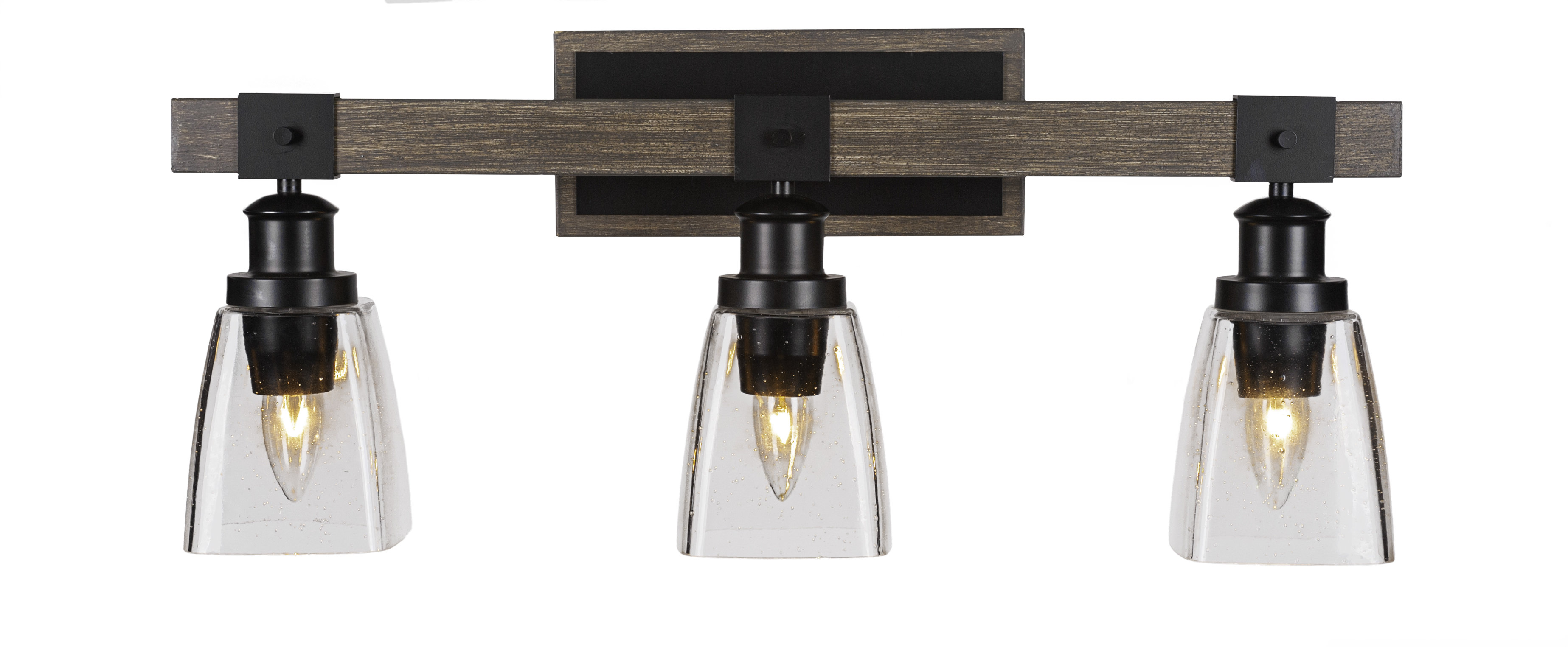 Breakwater Bay Causey 3 Light Bath Bar Shown In Matte Black & Painted ...