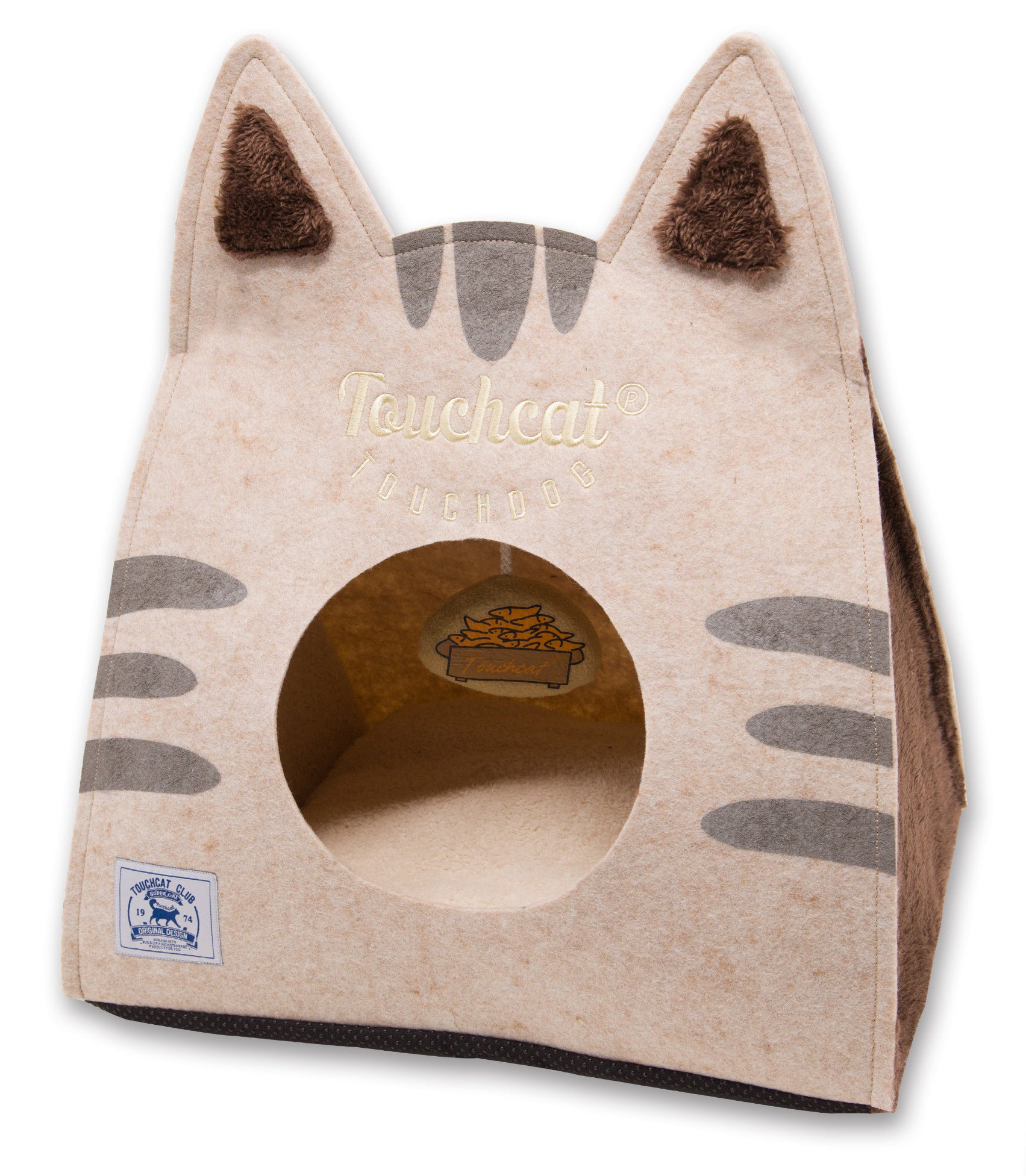 Pet Life Touchcat 'Kitty Ears' Travel On-The-Go Collapsible Folding Cat ...