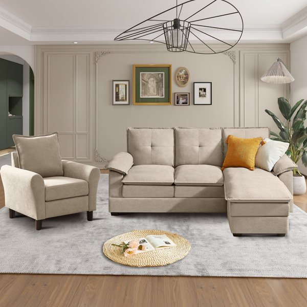 3 Piece Living Room Sets You'll Love | Wayfair