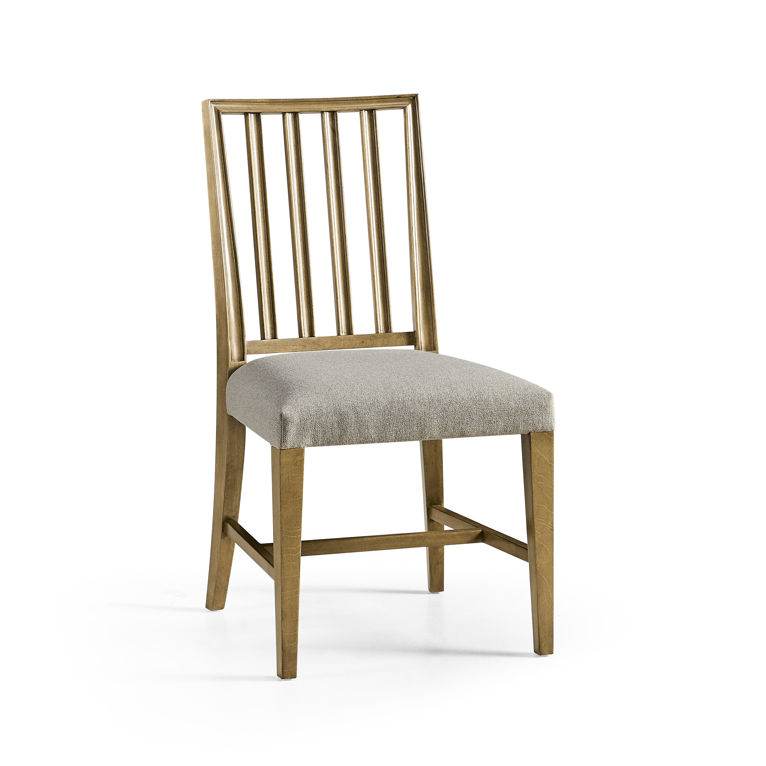 Jonathan Charles Fine Furniture Umbra Fabric Slat Back Side Chair ...