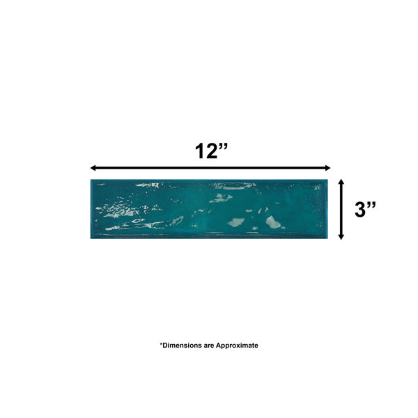 Encore Surfaces Prisma Rain 3 x 12" Subway Wall Tile | Wayfair
