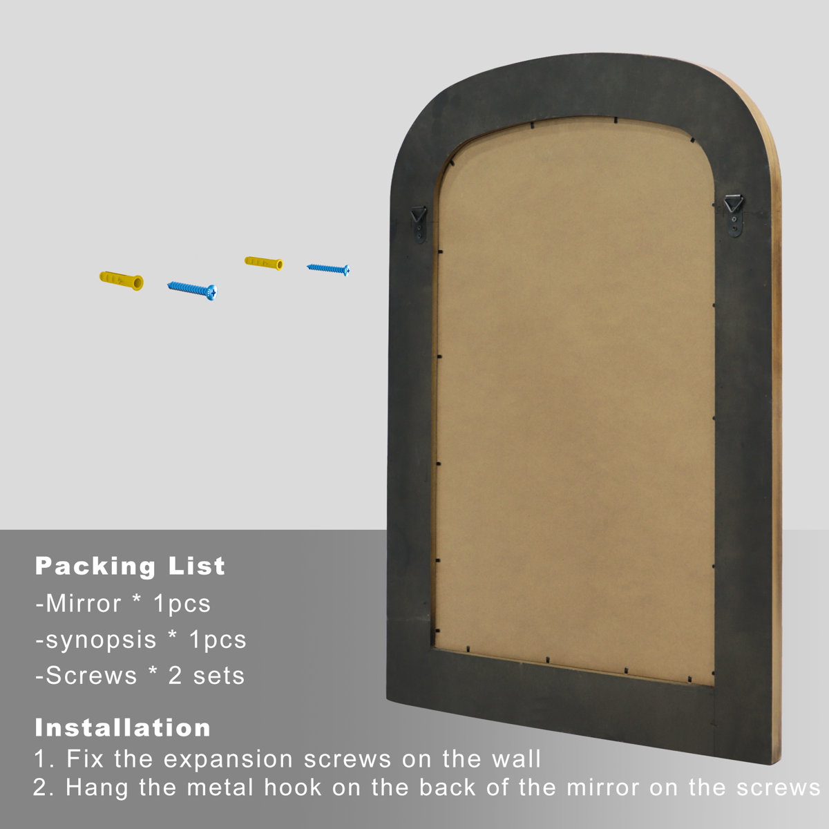 Alcott Hill® Fiffie Unique Design Baroque Antique Wood Frame Decorative ...