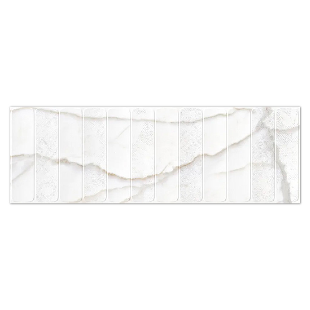 Apollo Tile Strata 16 X 48 In. Matte White And Gray Ceramic Large ...