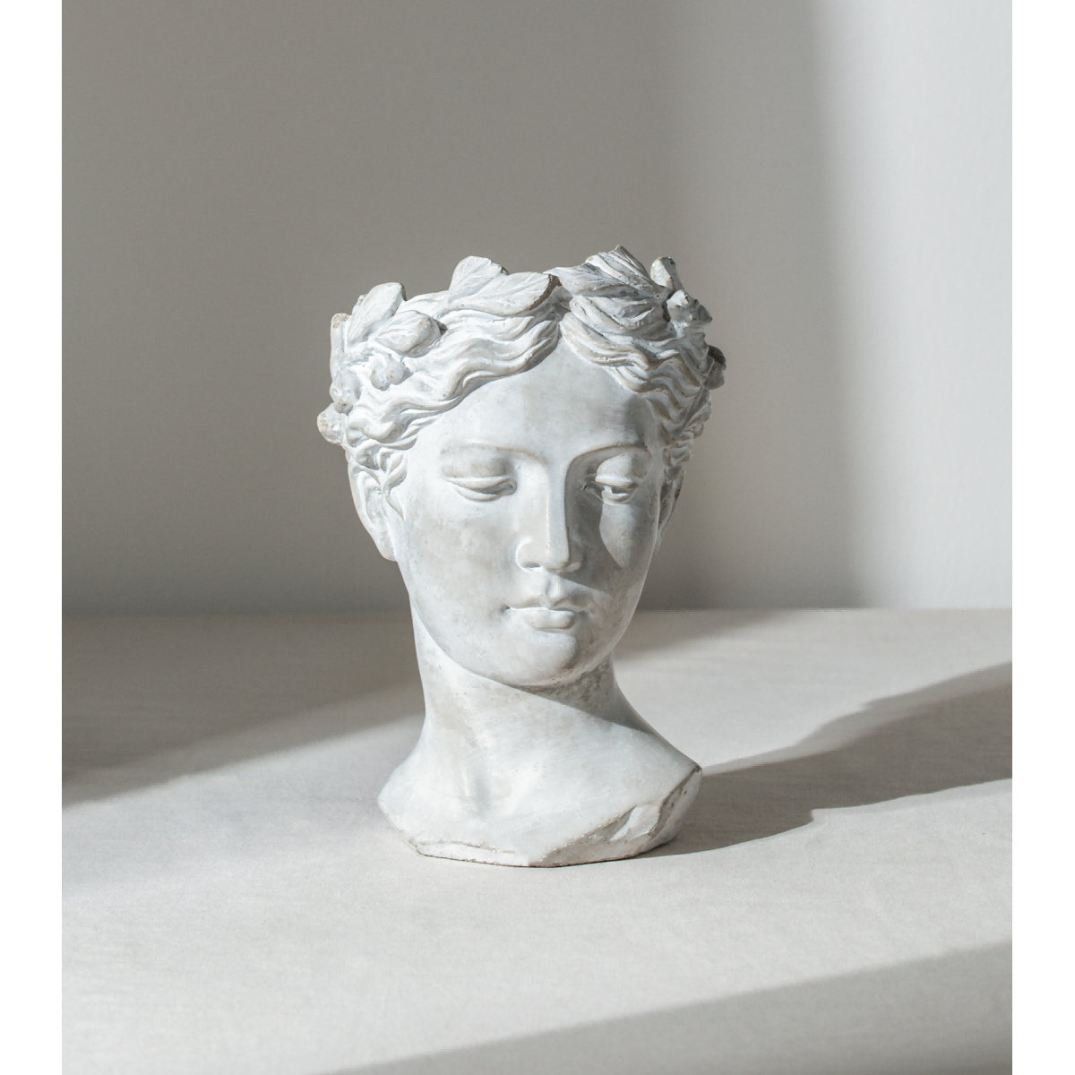 Fleur De Lis Living Ancient Greek Style Cement Planter | Wayfair