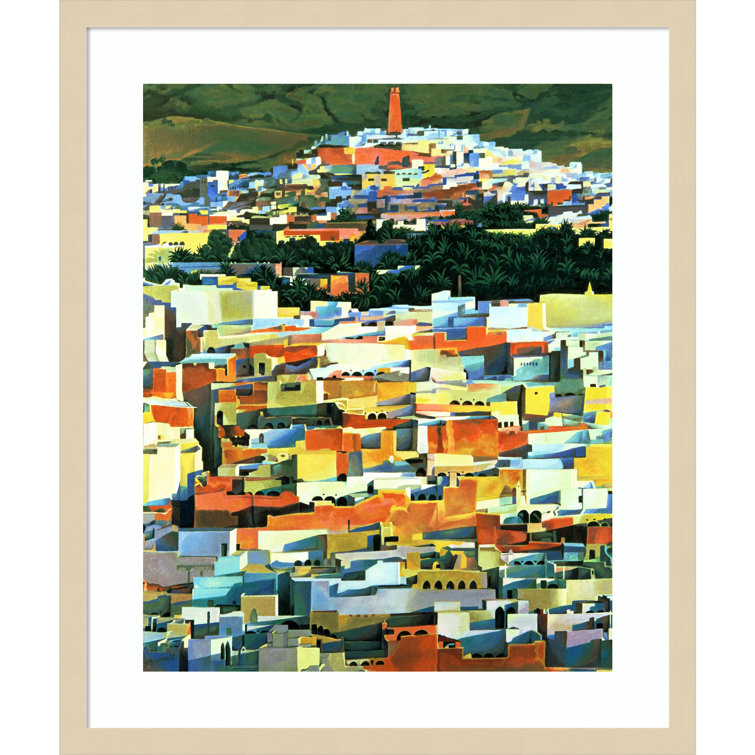 Wildon Home® North African Townscape By Robert Tyndall Wood Framed Wall ...