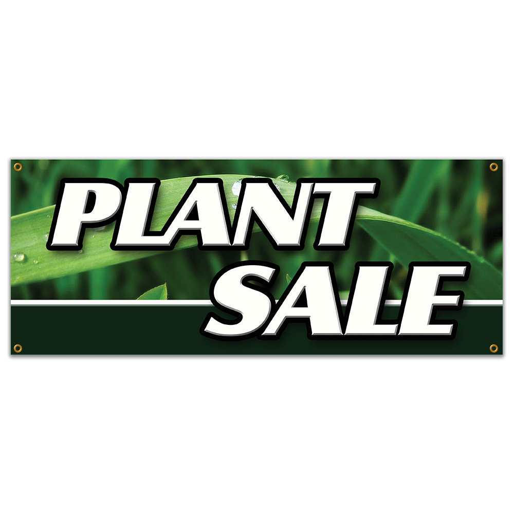 SignMission PLANT SALE BANNER SIGN Flowers Florist Landscaping ...