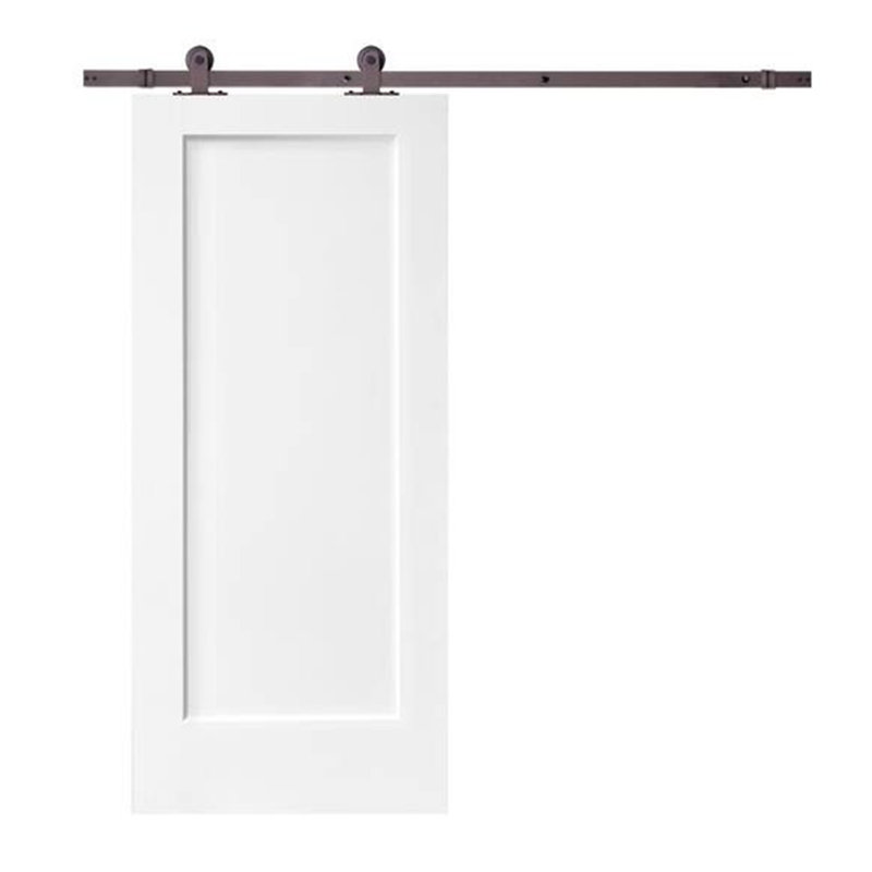 JUBEST KPD 80'' Hollow Paneled with Installation Hardware Kit Barn Door ...