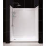 DreamLine Qwall Wall Kit in White 30" D x 60" W x 76 3/4" H Left Drain ...