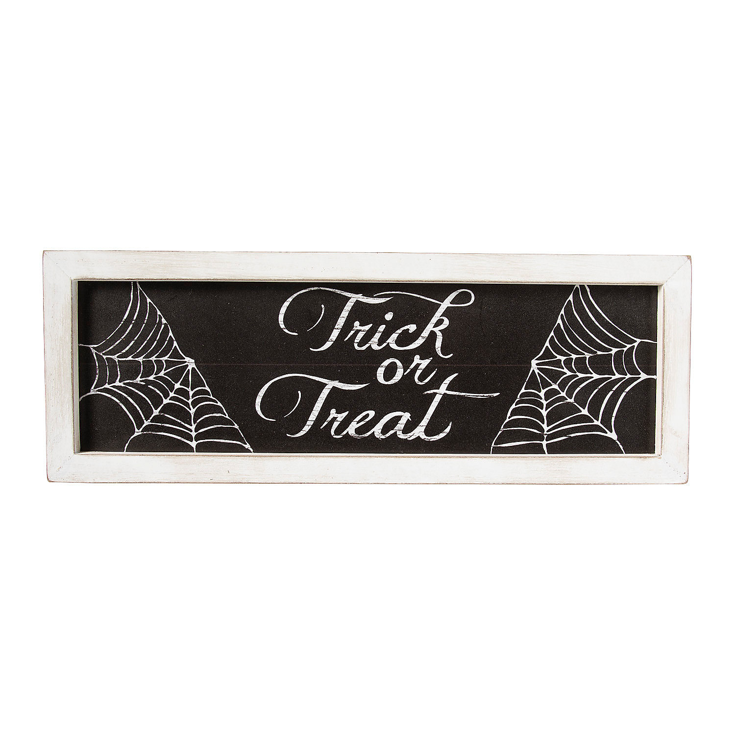 The Holiday Aisle® Trick or Treat Spider Web Halloween Decoration Sign ...