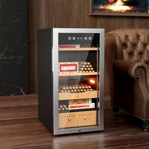 Metaoutdoors 82L Electric Cigar Humidor For 750 Cigars With Cooling ...