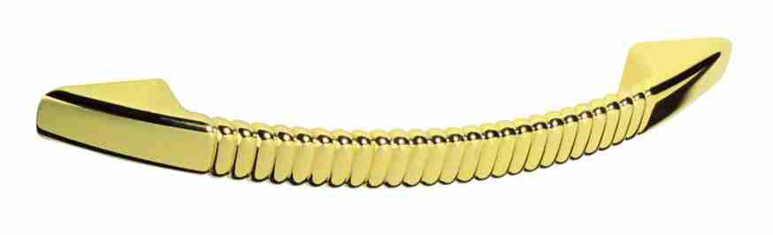 D. Lawless Hardware (5 Pack) 3-3/4 inch Ribbed Bow Pull Polished Brass ...