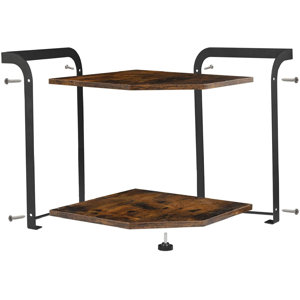 17 Stories 2-Tier Kitchen Counter Corner Shelf Small Wood Countertop ...