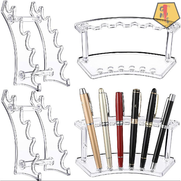 GN109 Support de stylo en plastique, 6 fentes 2 types de présentoir à ...