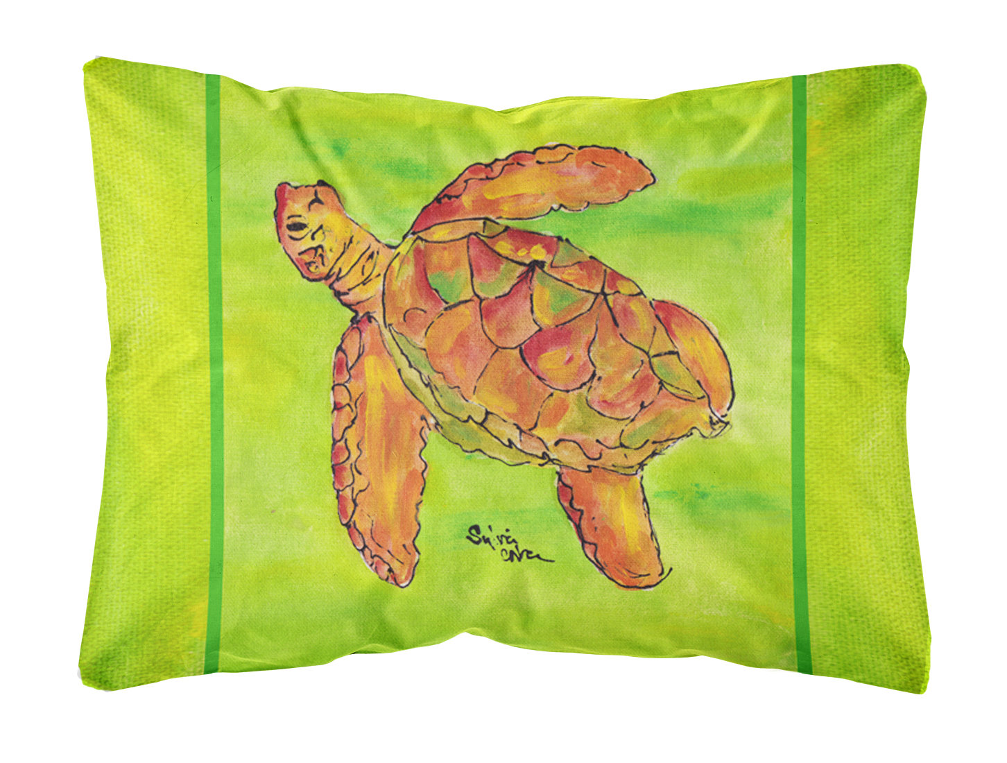 Caroline's Treasures Turtle Turtle Indoor/Outdoor Throw Pillow | Wayfair