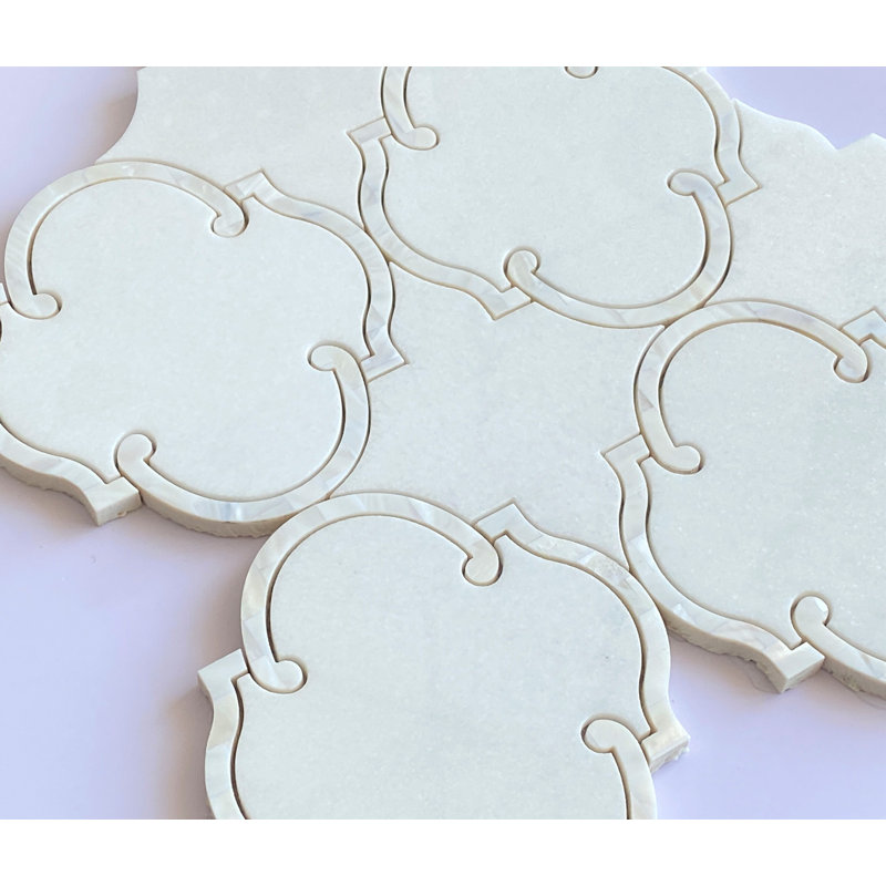 ES Stone Water Jet 15" x 15" Marble Mosaic Tile | Perigold