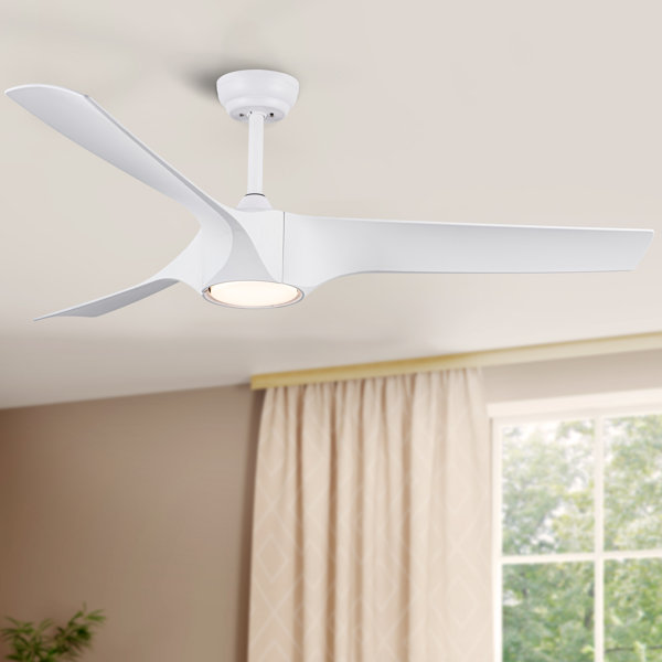 Wrought Studio 56 In. Integrated LED Indoor Ceiling Fan Lighting With ...