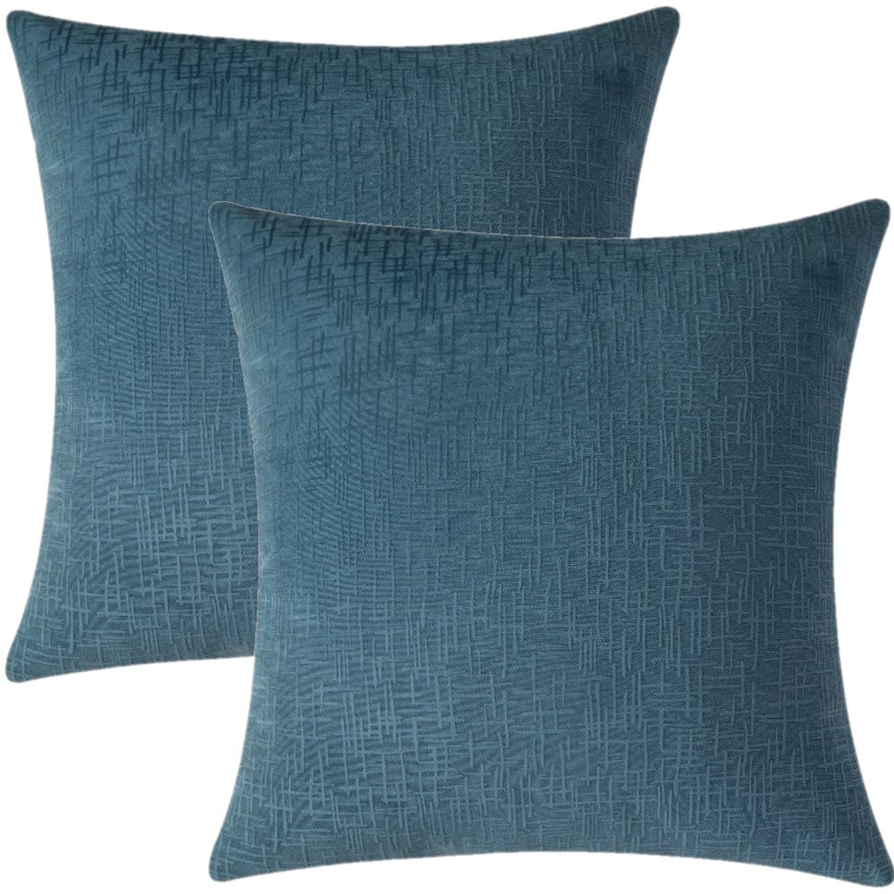 WARISI Set Of 2 Velvet Embossed Pillow Covers | Wayfair