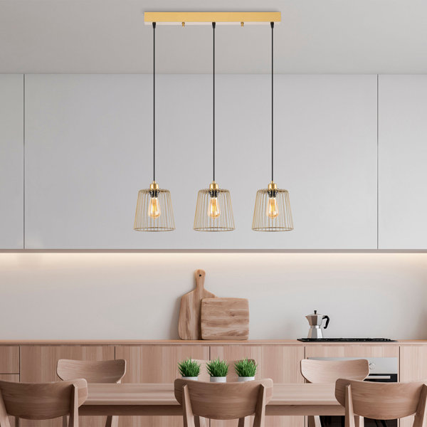 East Urban Home 3 - Light Kitchen Island Pendant | Wayfair